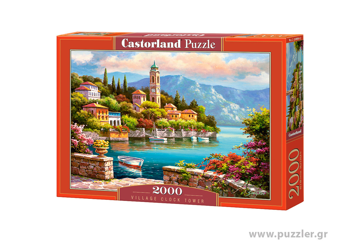 Castorland puzzle Village Clock Tower 2000 κομμάτια - Puzzle - Παζλ